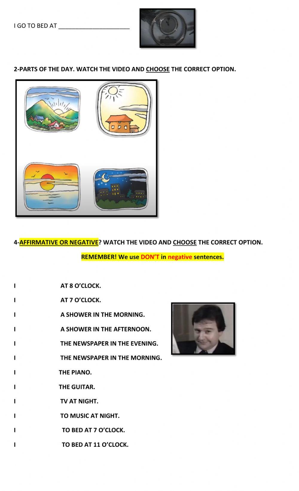 My Day 2 worksheet | Live Worksheets