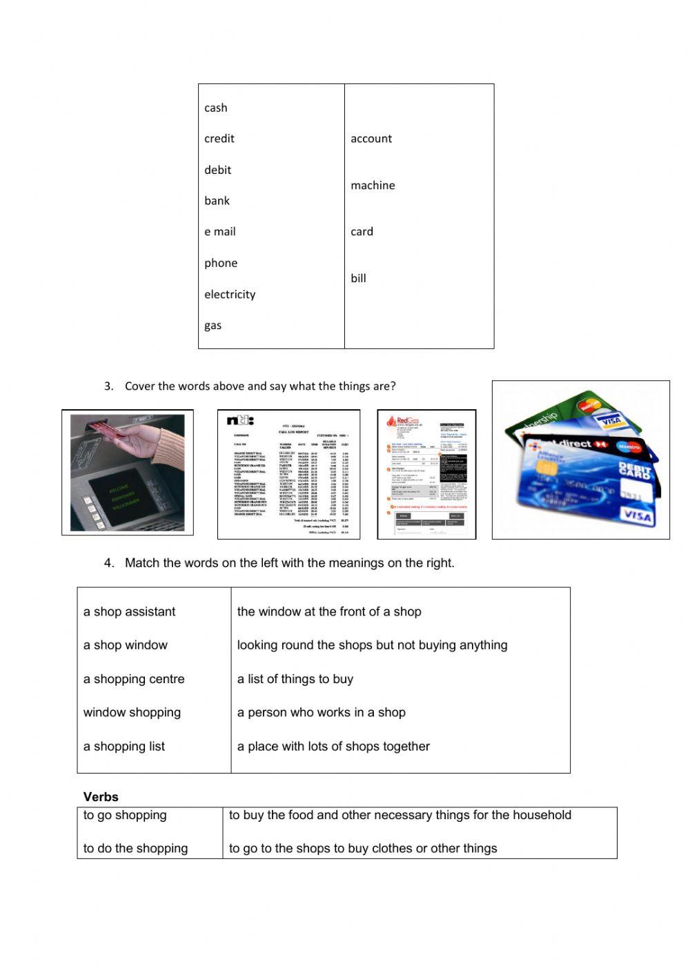 Retail vocabula… | Free Interactive Worksheets | 537806