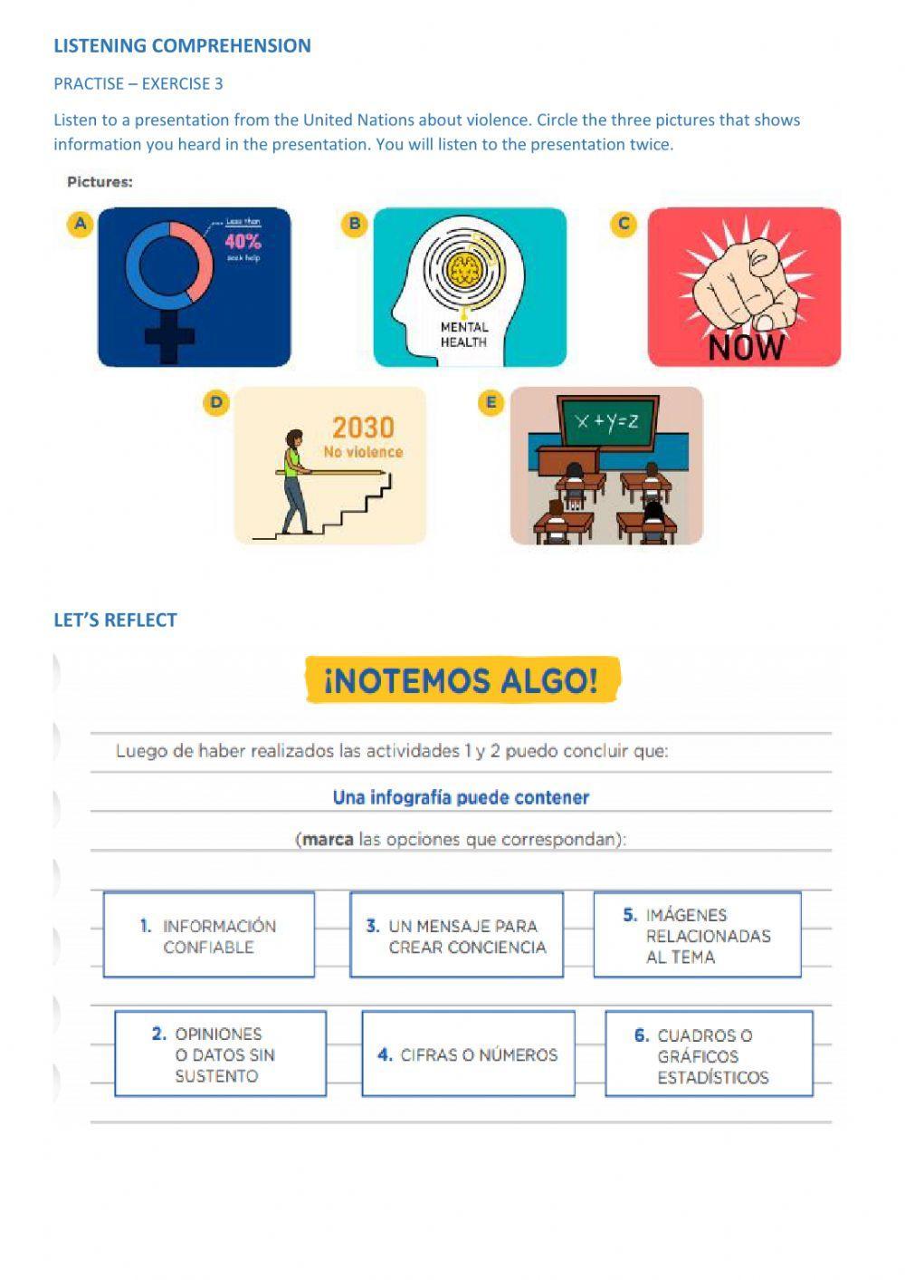 Let's stop violence against women and girls 3 worksheet | Live Worksheets