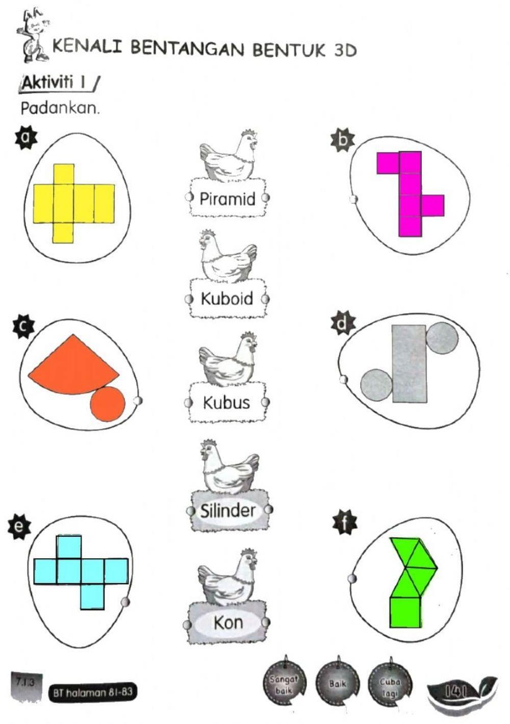 Bentangan 3D- Matematik tahun 2 539305 | CguMad_skbtp