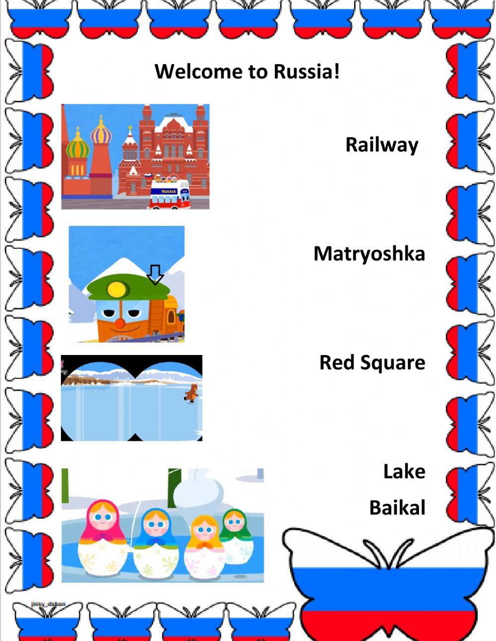 Russia for kids | Free Interactive Worksheets | 539443