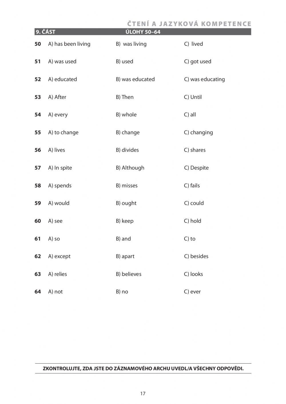 did-test-podzim-18-2 online exercise for | Live Worksheets