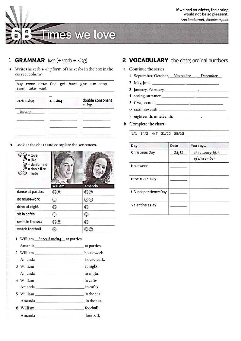 2º ENGLISH Acti… | Free Interactive Worksheets | 6272435