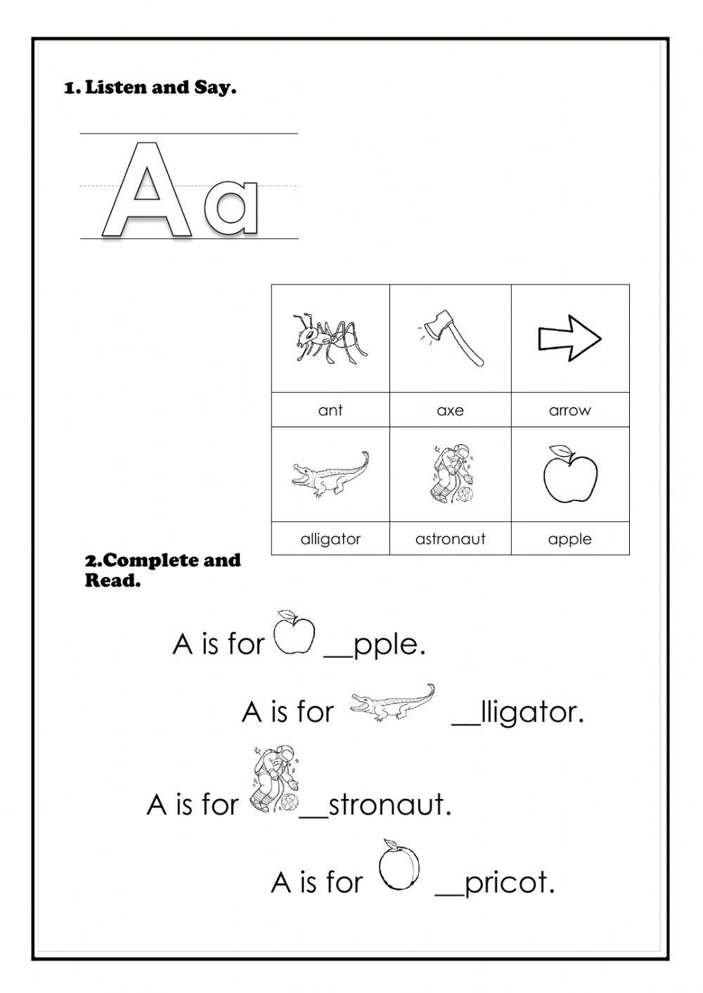 Phonic exercise | Live Worksheets