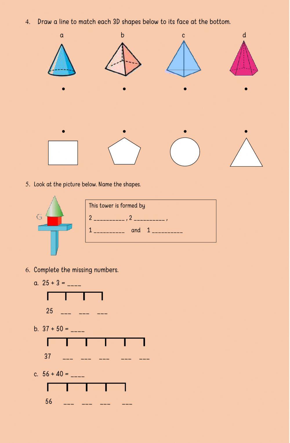 Math Practice exercise | Live Worksheets Math Practice exercise | Live Worksheets