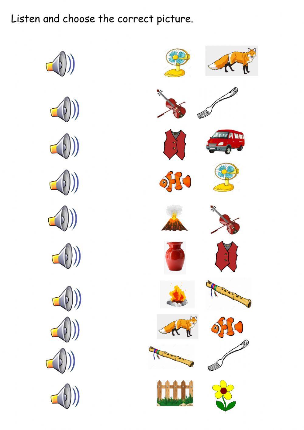 Phonic f and v | Free Interactive Worksheets | 541001