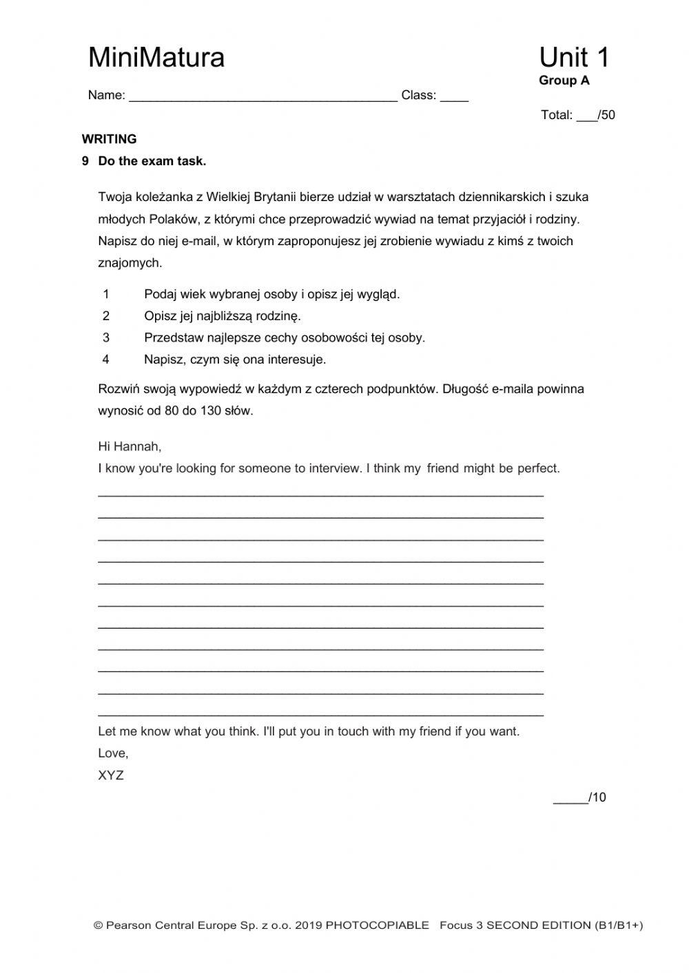 Focus 3 - Unit … | Free Interactive Worksheets | 6273100