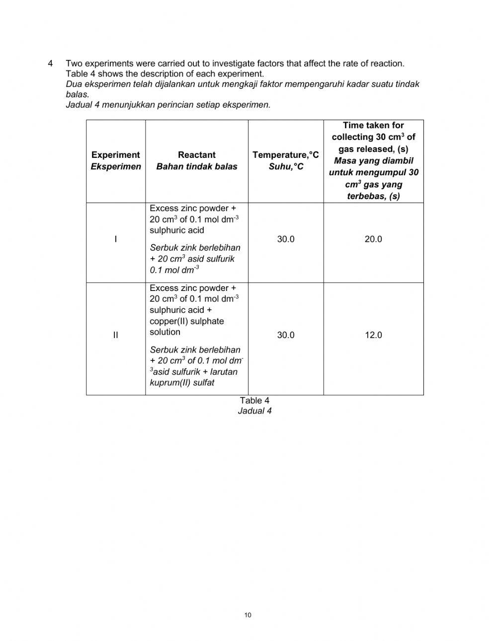 Chemistry Part 2 Section A Question 4 & 5 worksheet | Live Worksheets