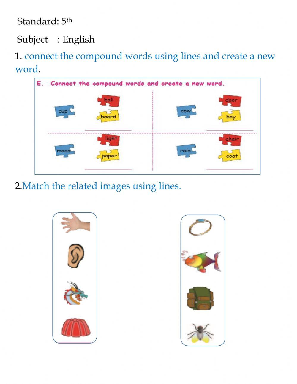 Compound Words Interactive Exercise For Grade Live, 40% OFF