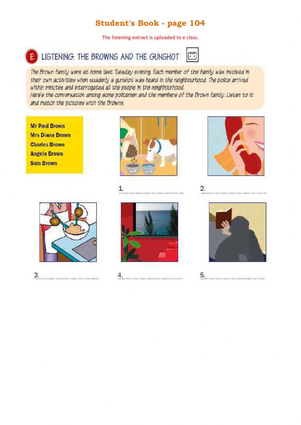 Unit 8 Lesson 2 Activity E page 104 worksheet | Live Worksheets