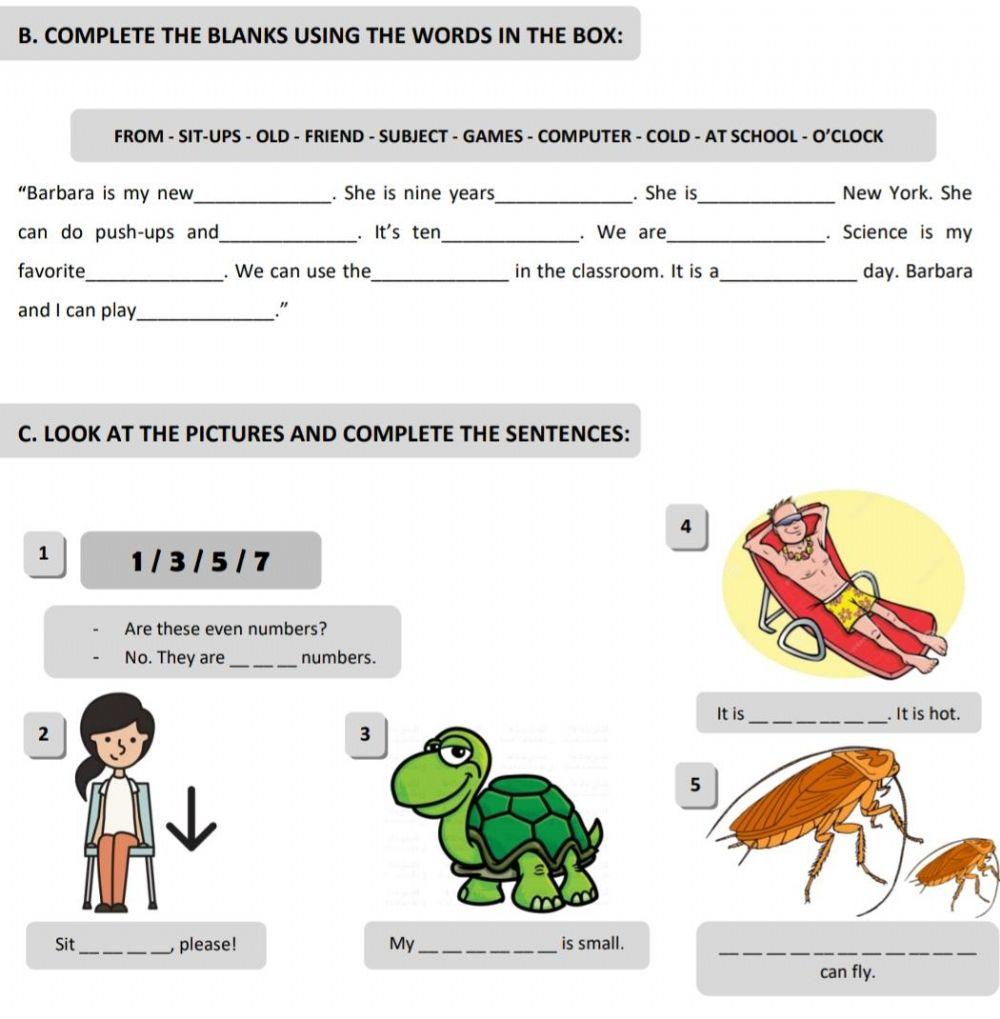 Complete online activity for hf2march2018 | Live Worksheets