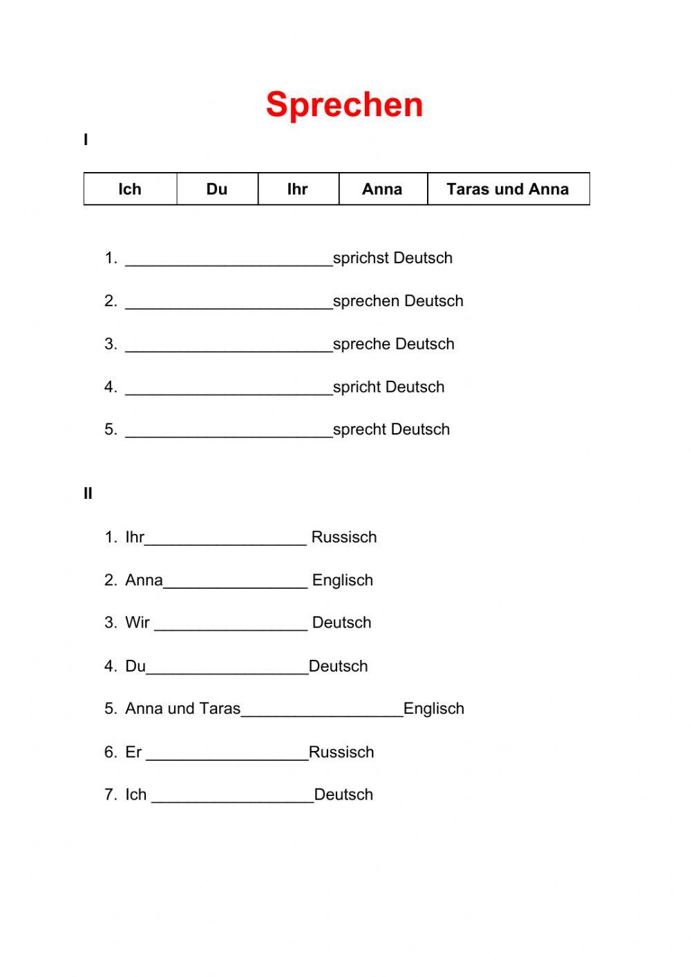 543999 | Sprechen | kvon007 | LiveWorksheets