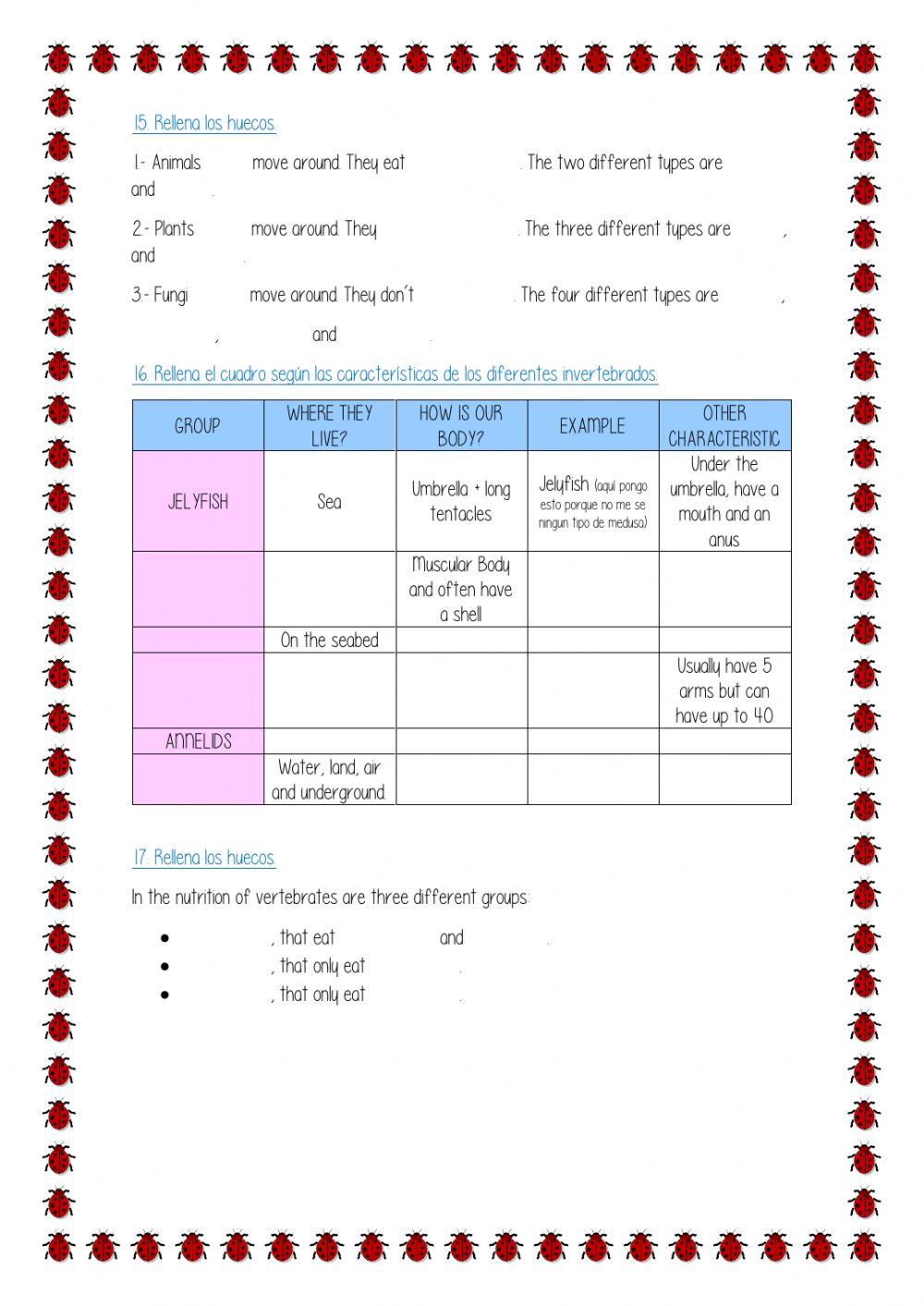 Kingdoms | Live Worksheets