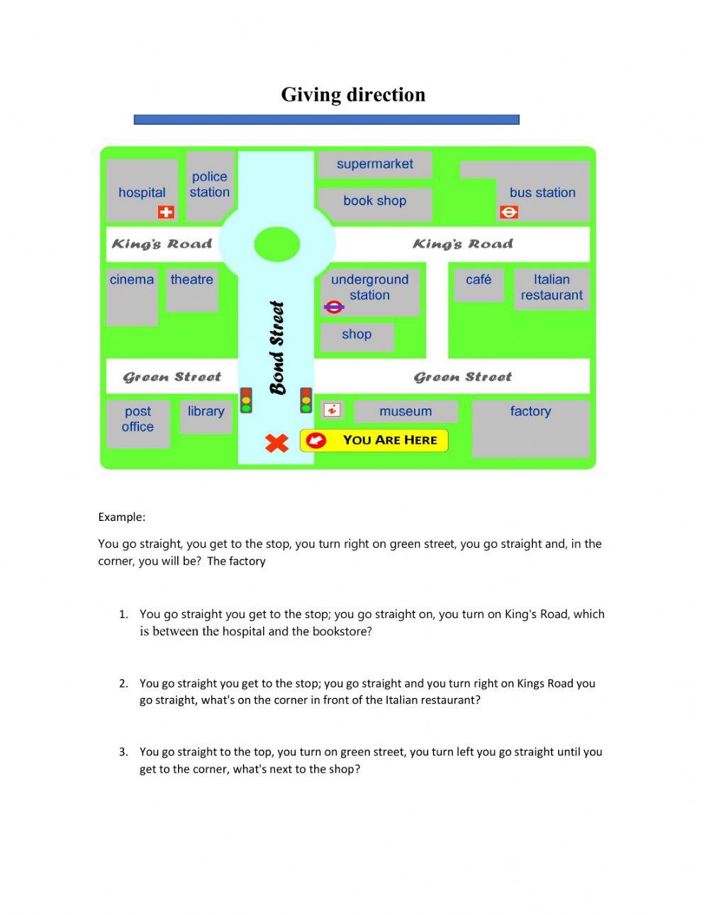 Places interactive worksheet for secundaria | Live Worksheets