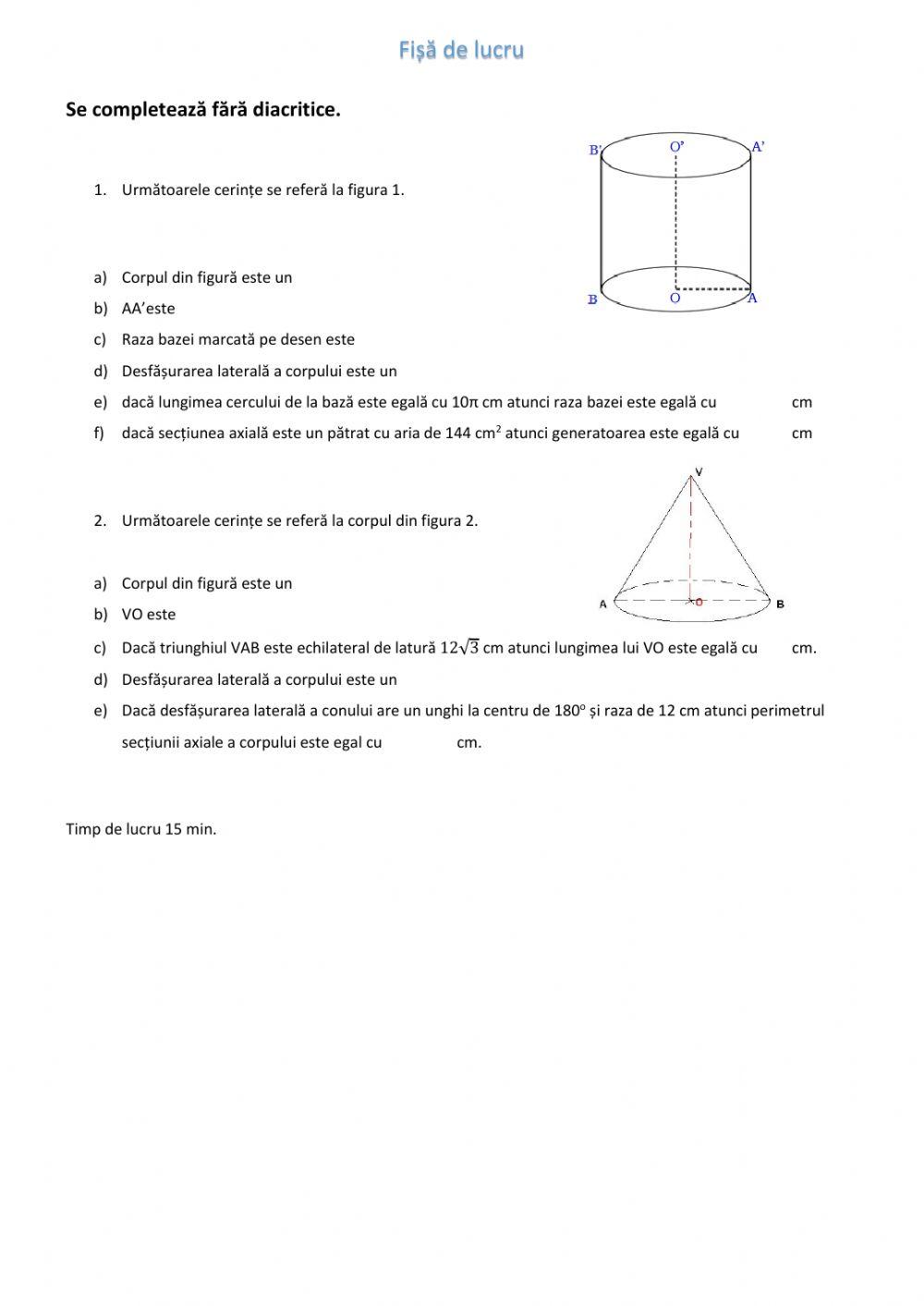 Fisa corpuri ro… | Free Interactive Worksheets | 539137