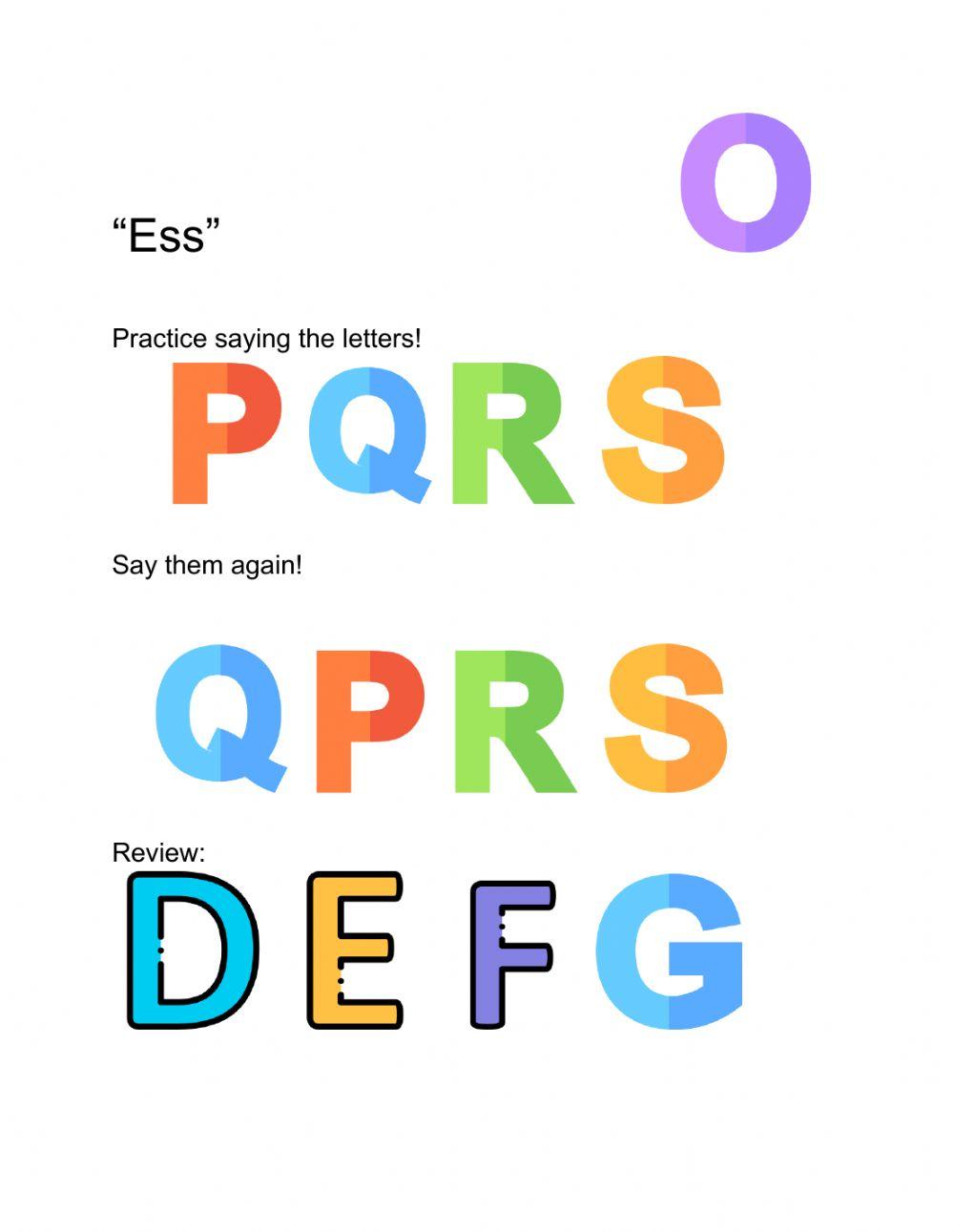 PQRS online exercise for | Live Worksheets