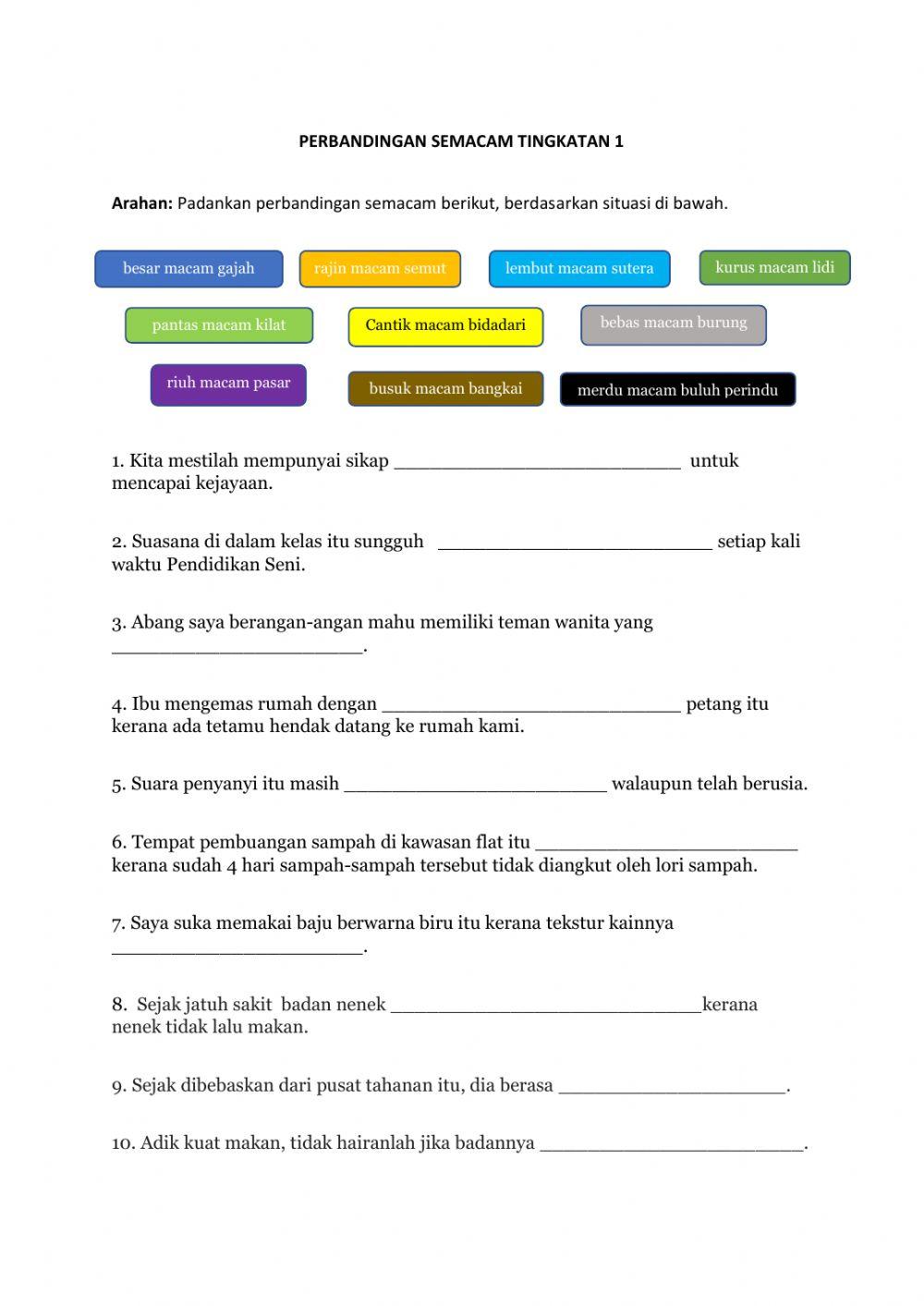 545104 | Perbandingan Semacam Tingkatan 1 | norasni