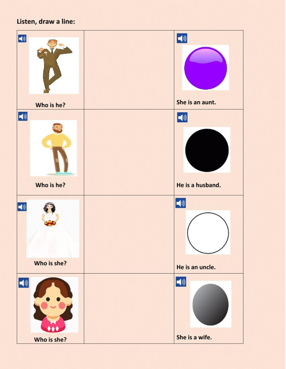 Level 1: Unit 3c - Who is she-he worksheet | Live Worksheets