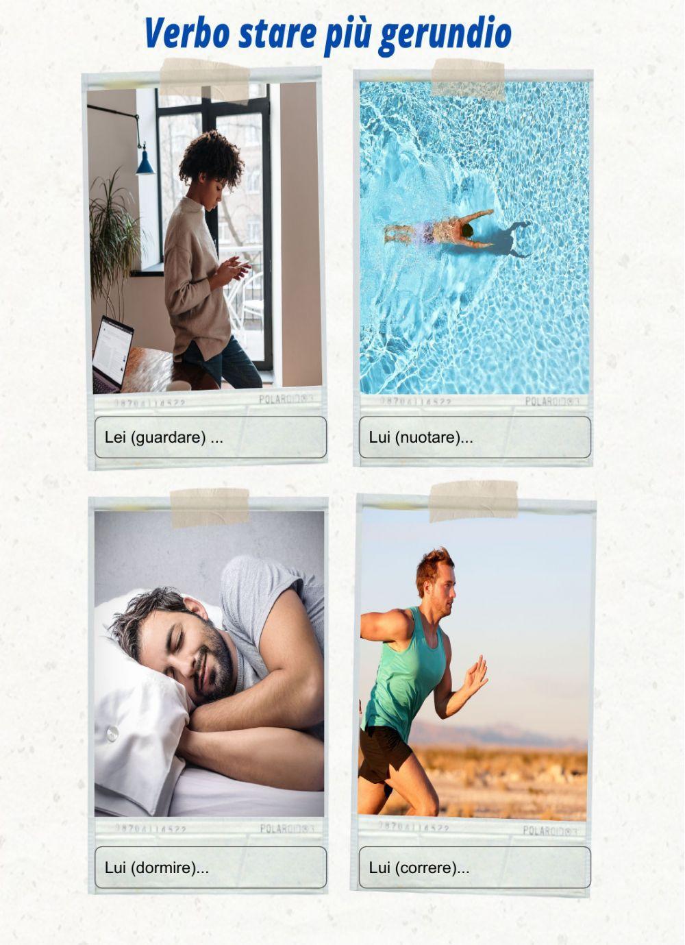 Stare + gerundio | Free Interactive Worksheets | 545638