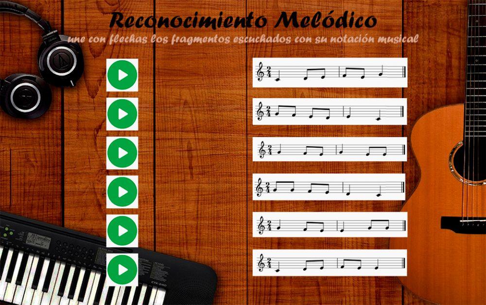Reconocimiento melódico worksheet | Live Worksheets