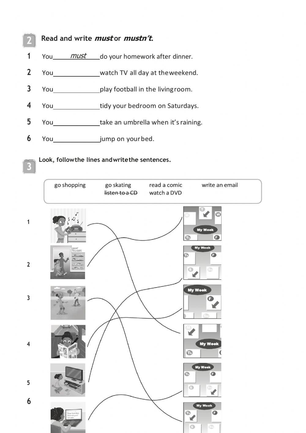 Revision unit 2 online activity for grade 2 | Live Worksheets