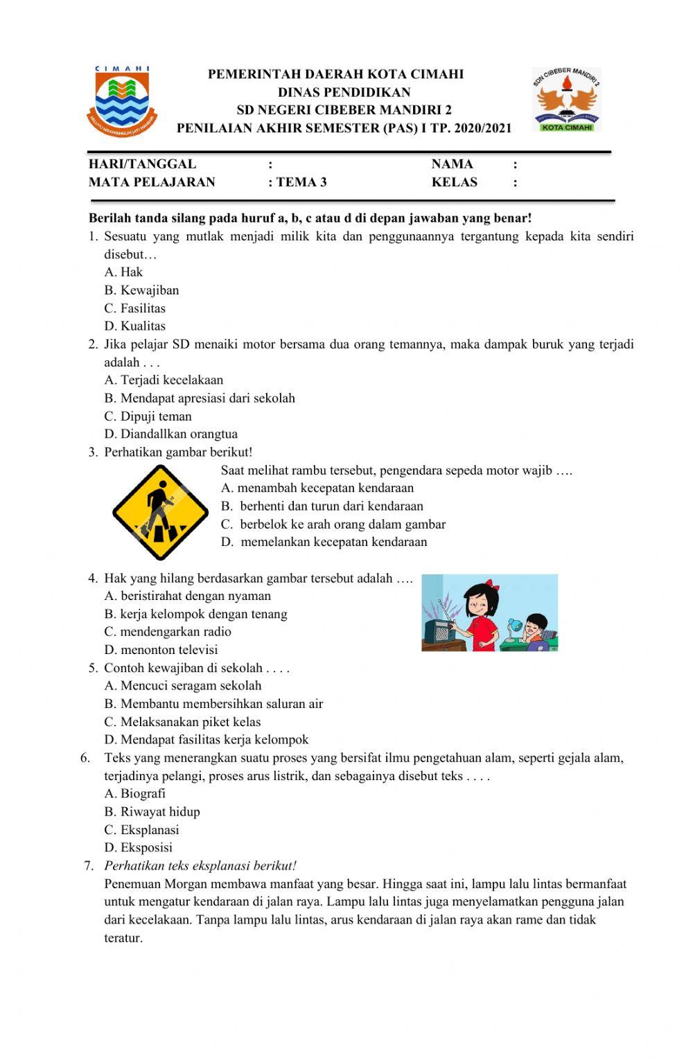 Pas tema 3 online worksheet | Live Worksheets