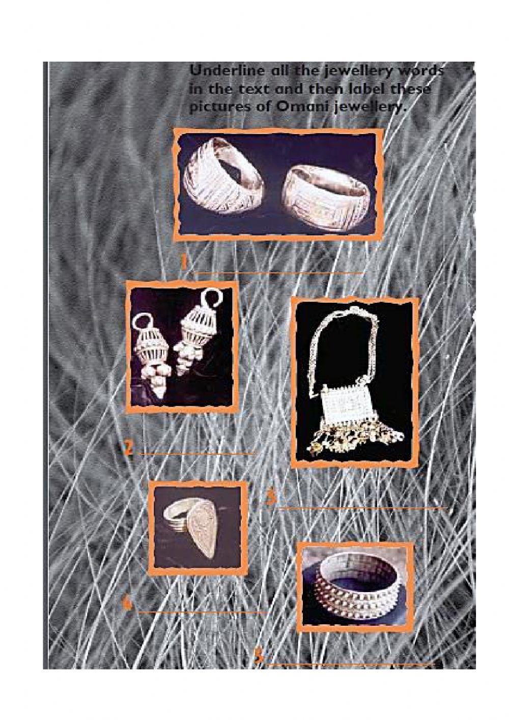 Omani jewellery interactive worksheet | Live Worksheets