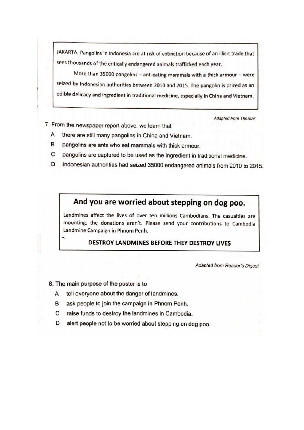 Section a trial paper 2 547860 | Tanaletchumi | Live
