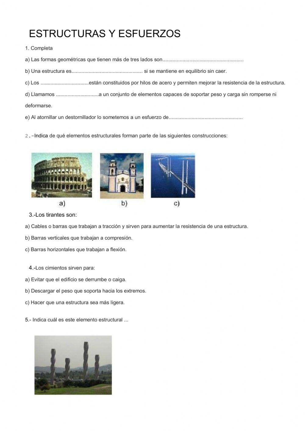 Estructuras 2 ESO 6279238 | jjvife | Live Worksheets