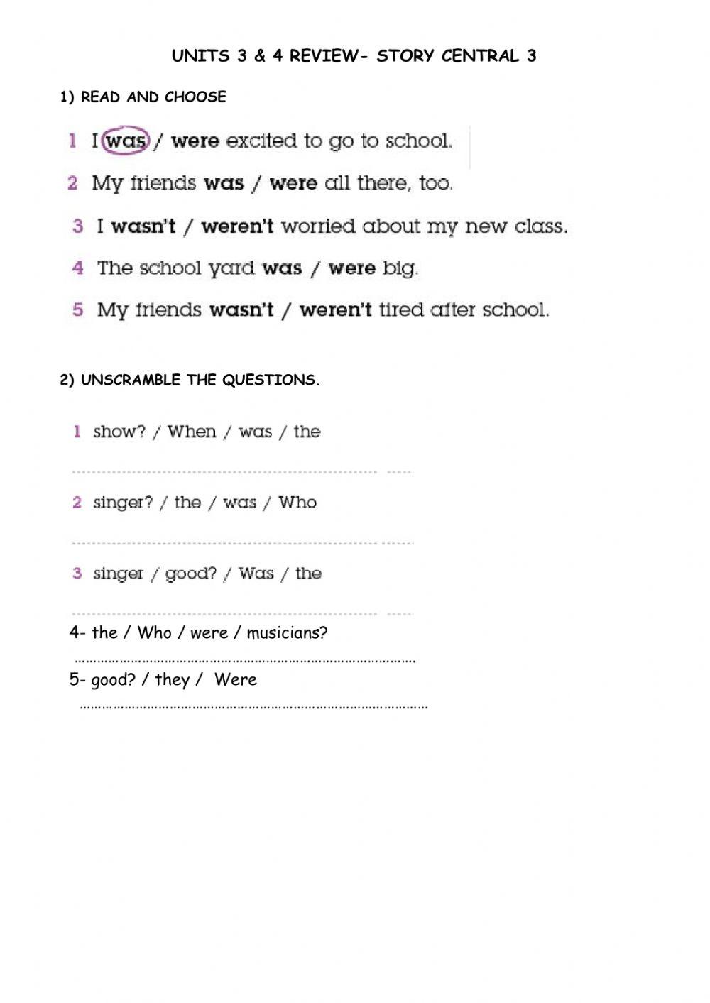 Units 3 & 4 rev… | Free Interactive Worksheets | 467118