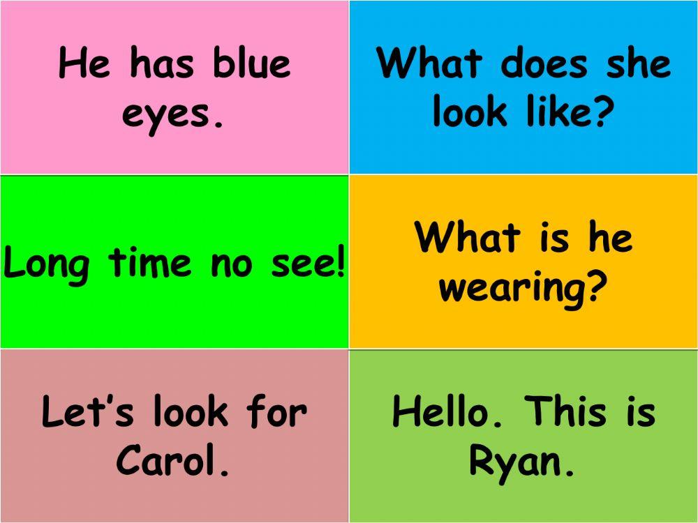 G5 Lesson 7,8,9 listen and speak key sentences worksheet | Live Worksheets