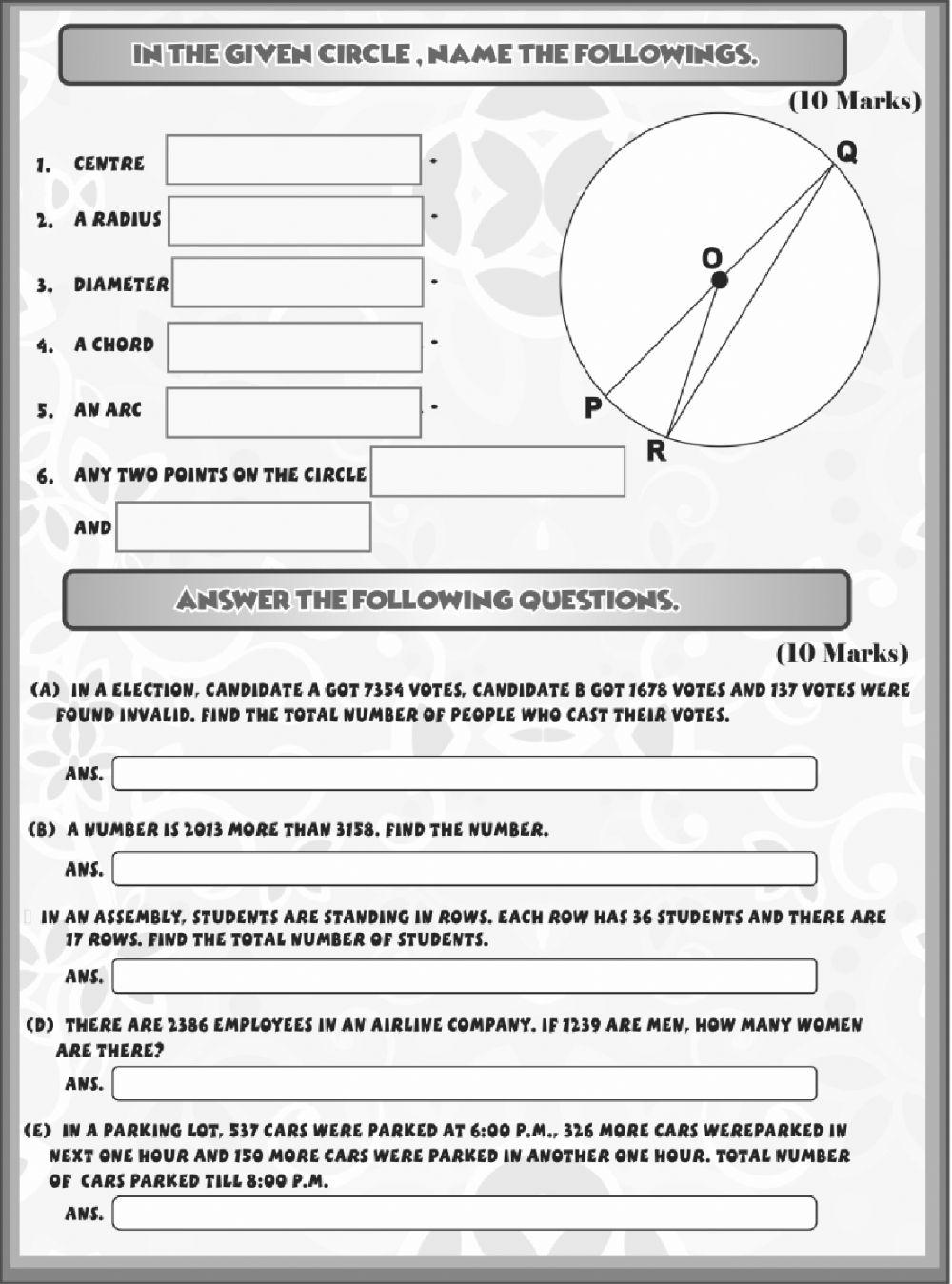 4TH CLASS MATH QUEST online exercise for | Live Worksheets