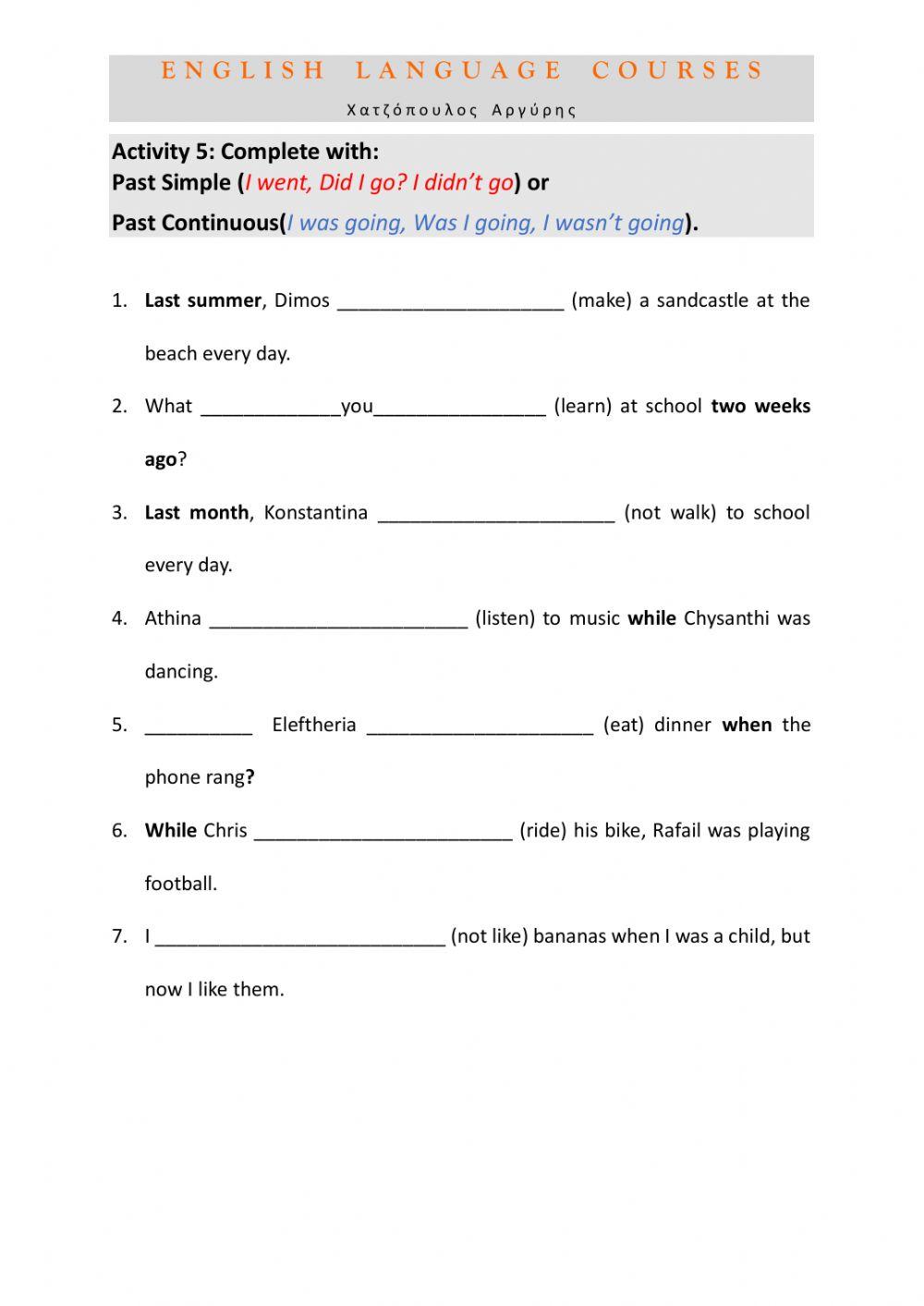 Test 500 p.5 worksheet | Live Worksheets