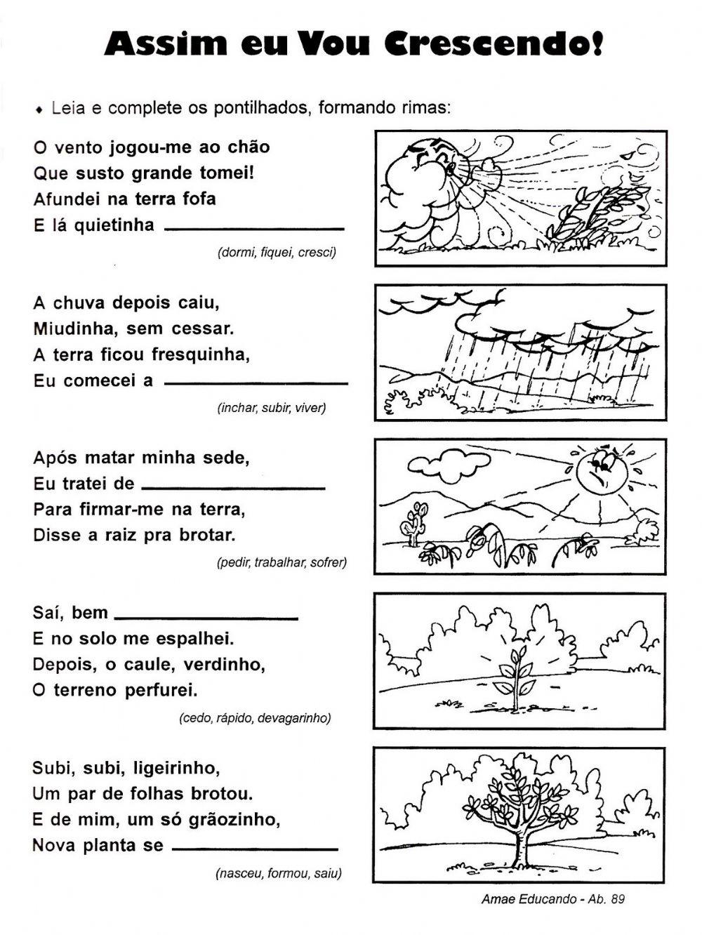 Rima worksheet for facil | Live Worksheets