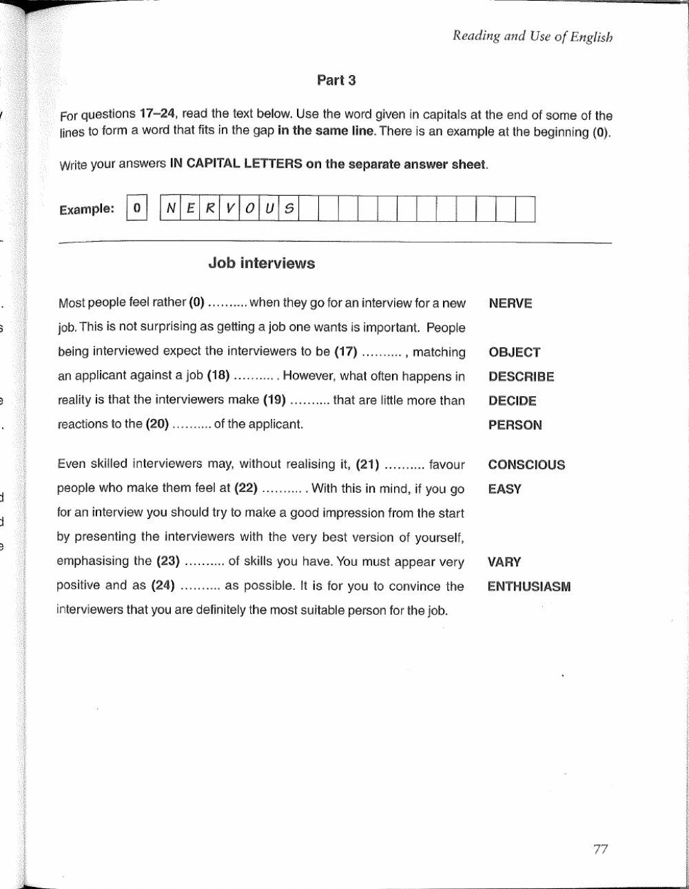 6198183 | B2 First Test 4 Reading - Use of English