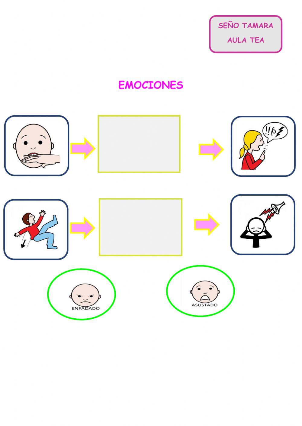 Emociones interactive exercise for 4-6 | Live Worksheets