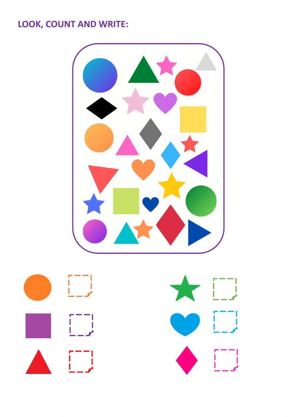 Shapes 1°B online exercise for | Live Worksheets