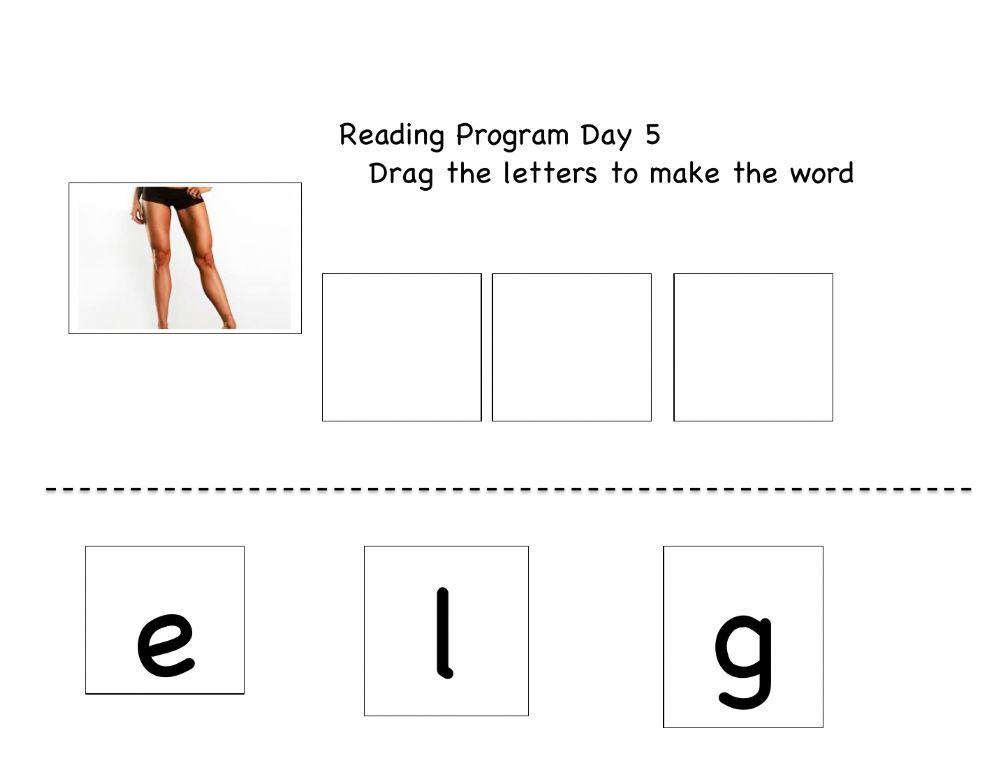 Word jumble leg | sberfond | Live Worksheets