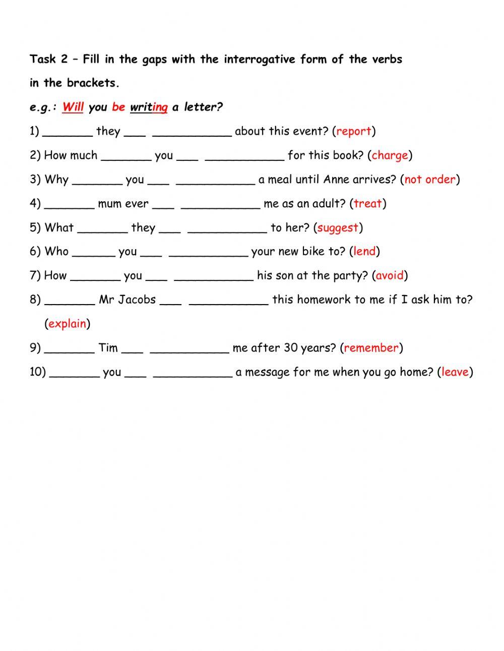 6199196 | future continuous tense interrogative