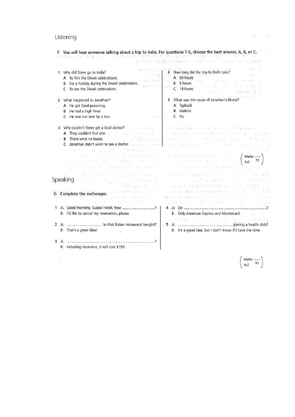 Upstream 4 U 3-4 SAM worksheet | Live Worksheets