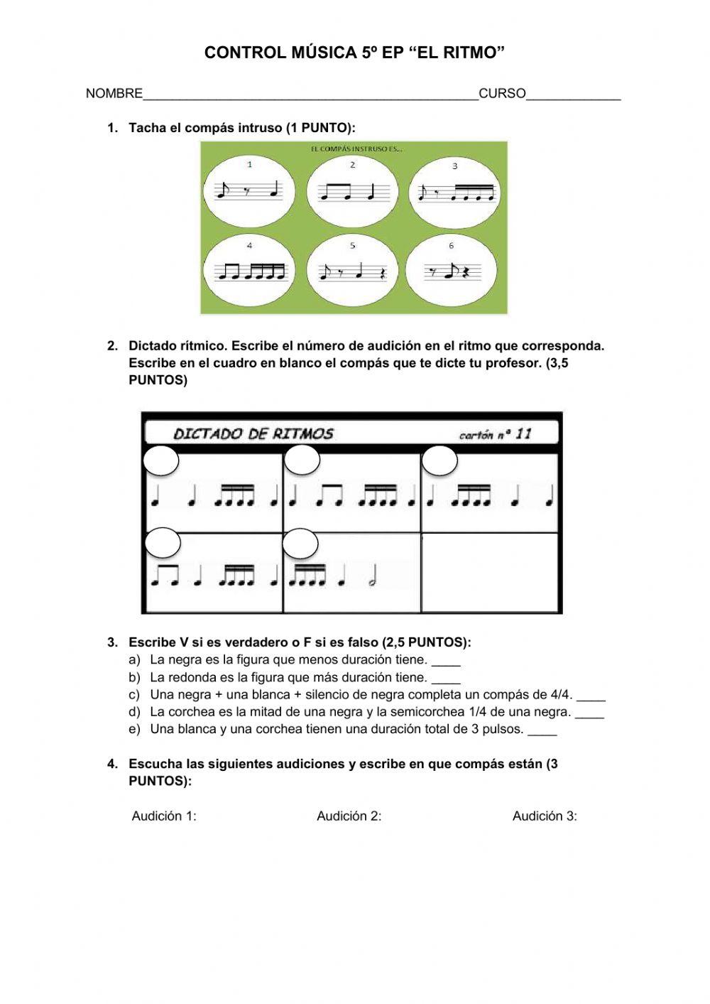 Ritmo | Live Worksheets