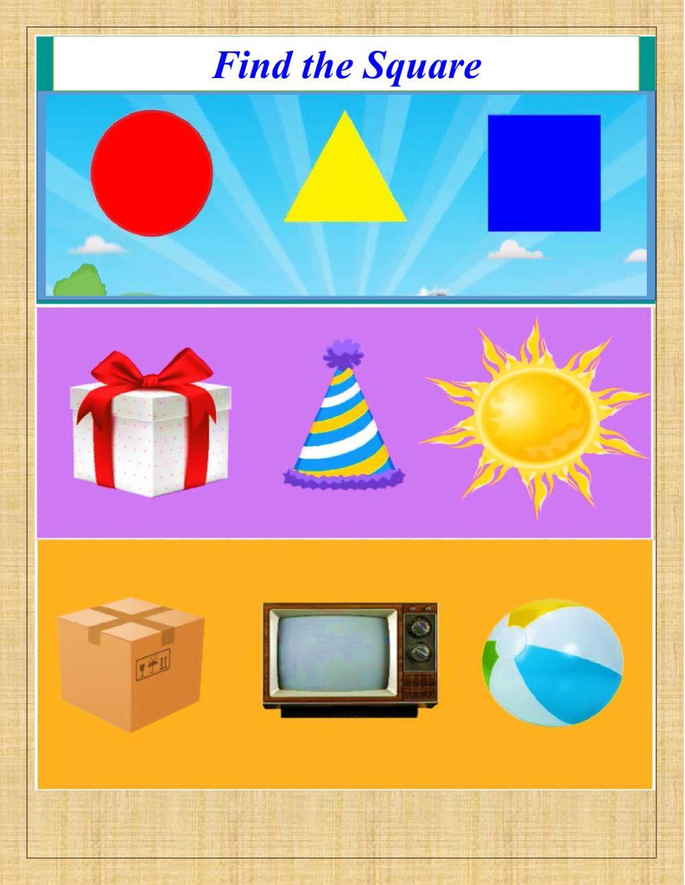 Find the square | Free Interactive Worksheets | 550843