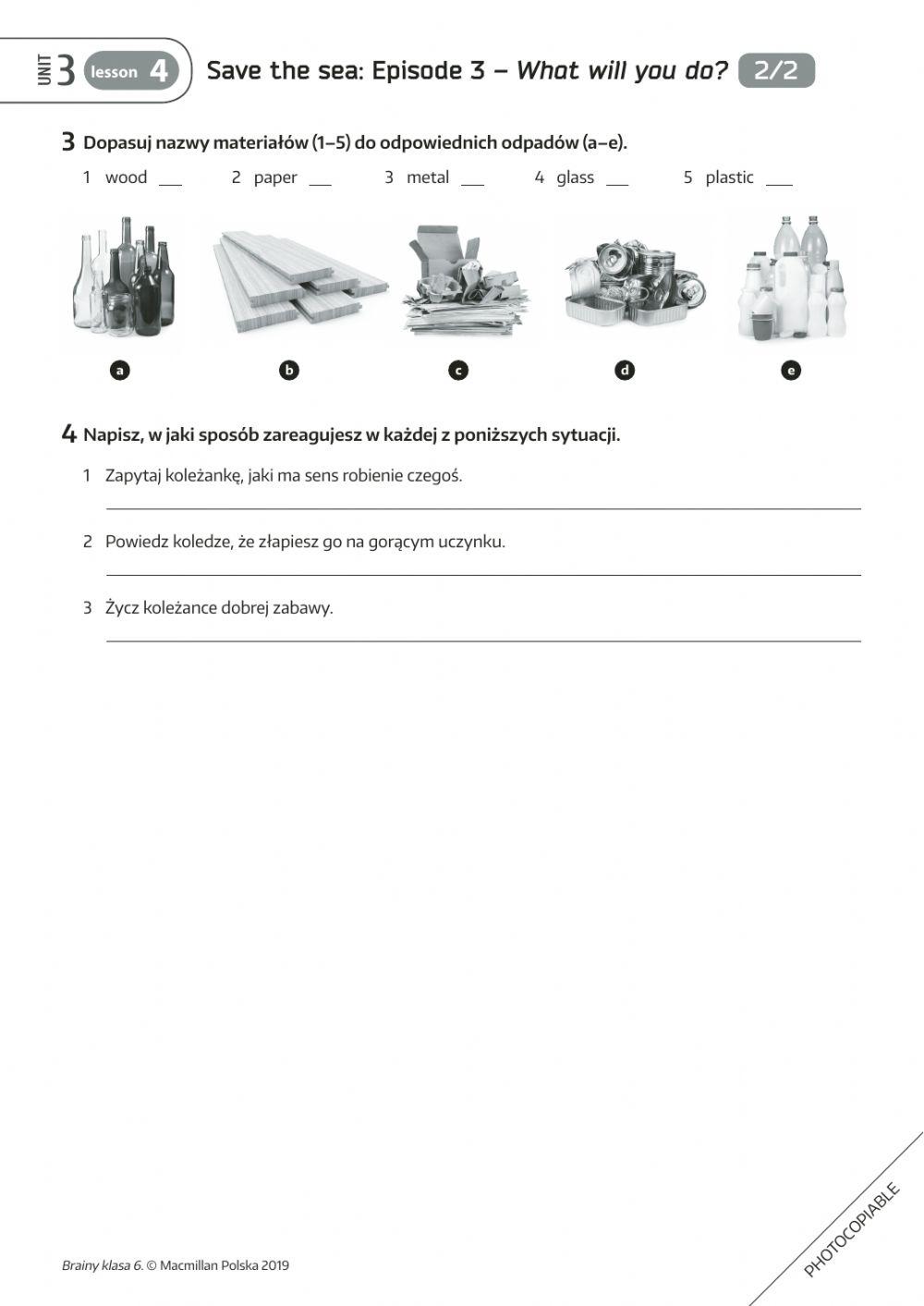 Save the sea - worksheet online exercise for | Live Worksheets