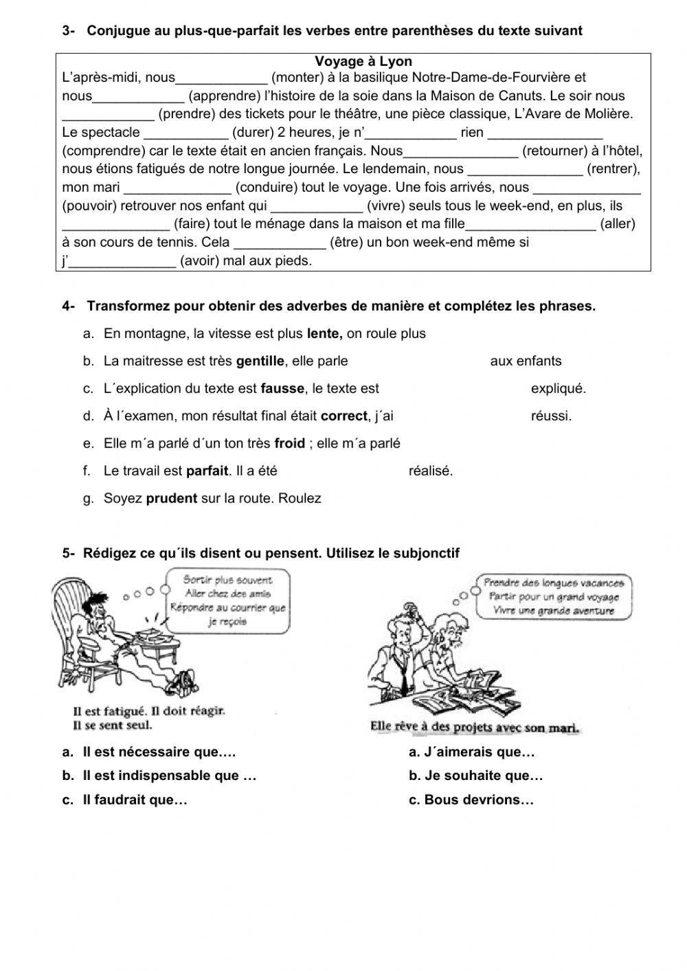 Évaluation finale worksheet | Live Worksheets