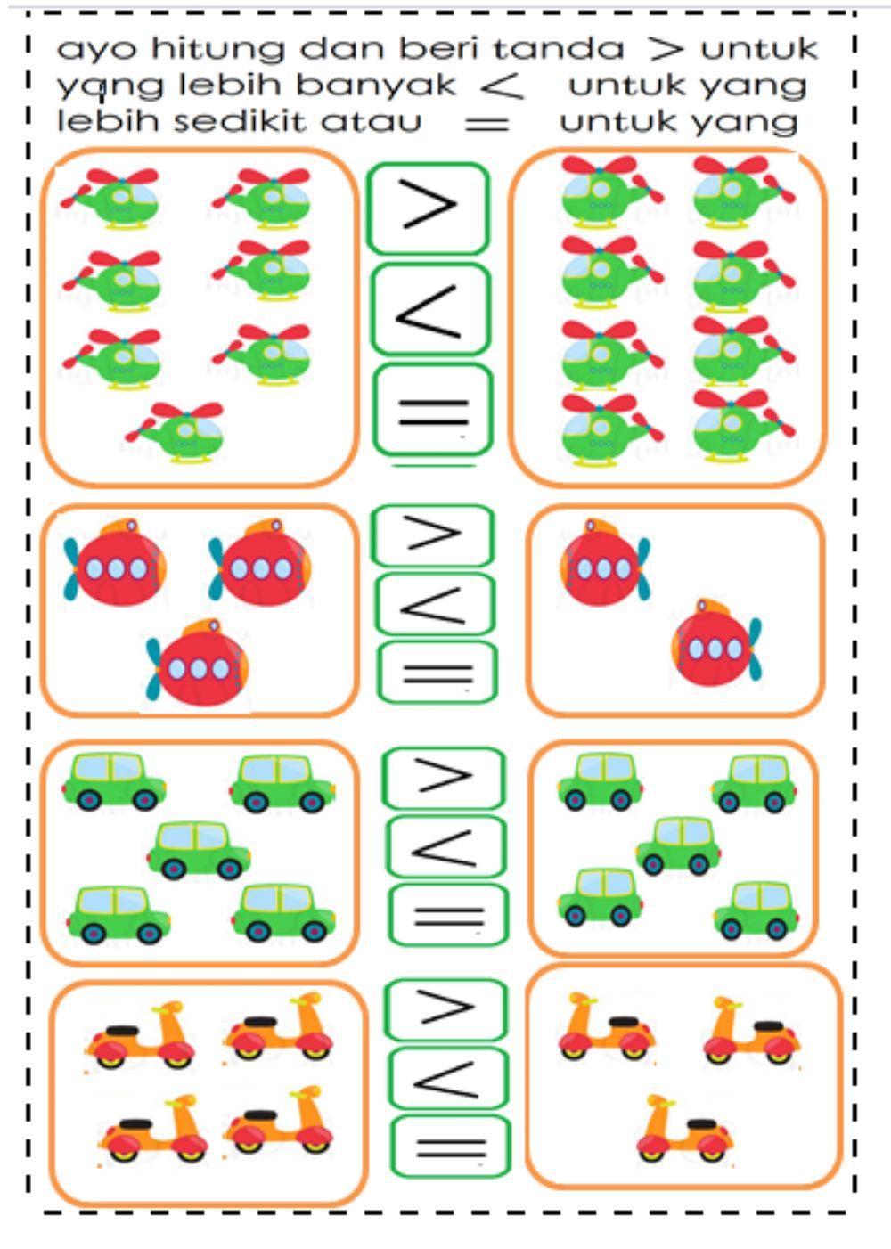 Lebih banyak ,l… | Free Interactive Worksheets | 551668