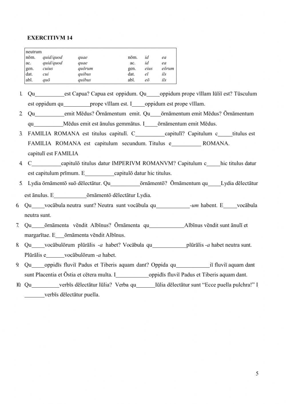Capitulum octav… | Free Interactive Worksheets | 552182