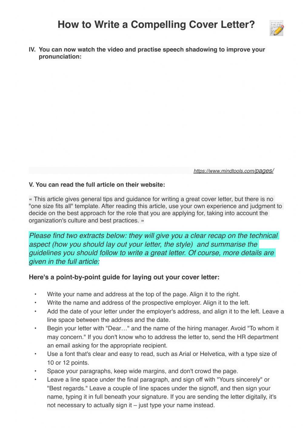 How to write a … | Free Interactive Worksheets | 552177