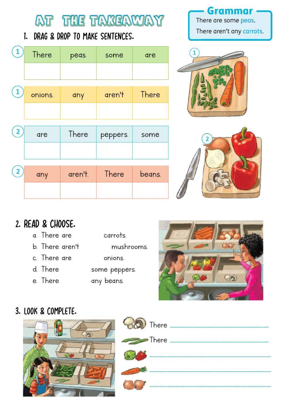 At the Takeaway | Free Interactive Worksheets | 552188