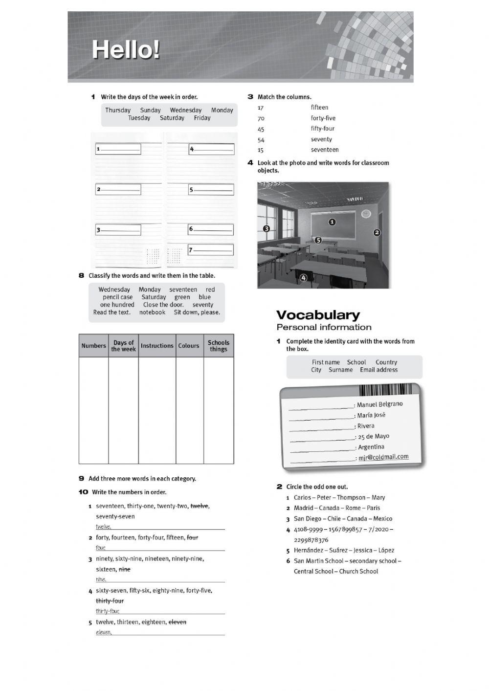 Practical work 1 | Free Interactive Worksheets | 6309930