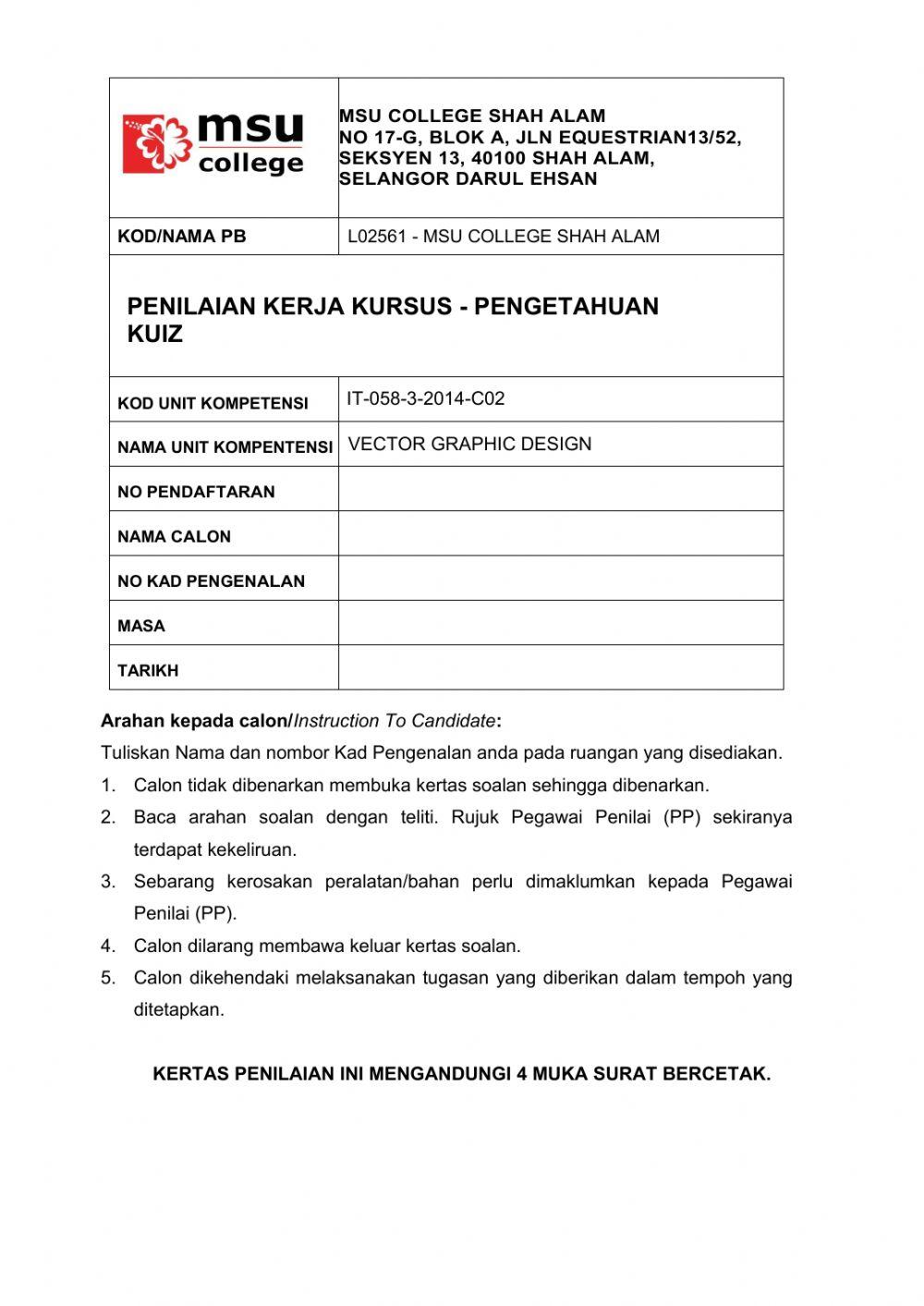 Kuiz CO1-skm - graphic digital worksheet | Live Worksheets